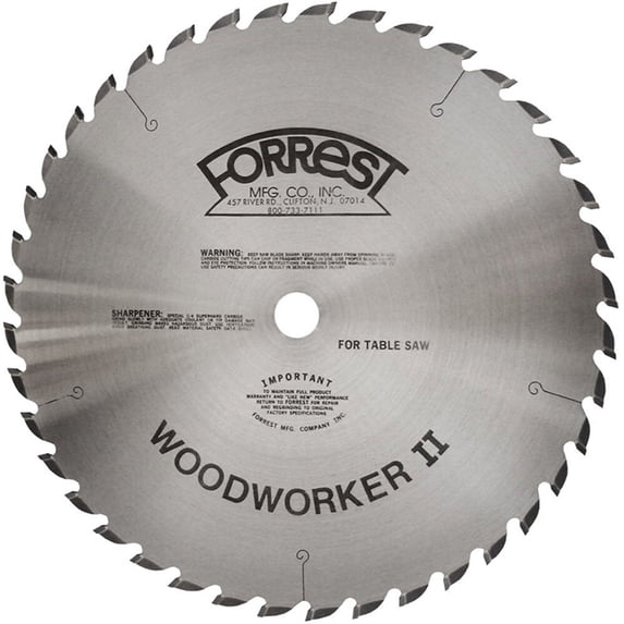 Forrest Woodworker Ii 12In X 40T Atb Blade - Walmart.com