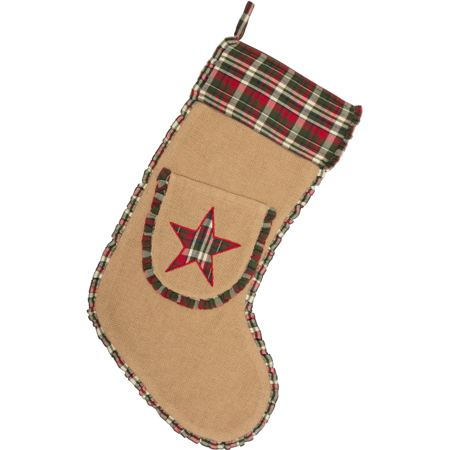 Forreston Multi 5-Point Star Stocking 12x20 - Walmart Business Supplies