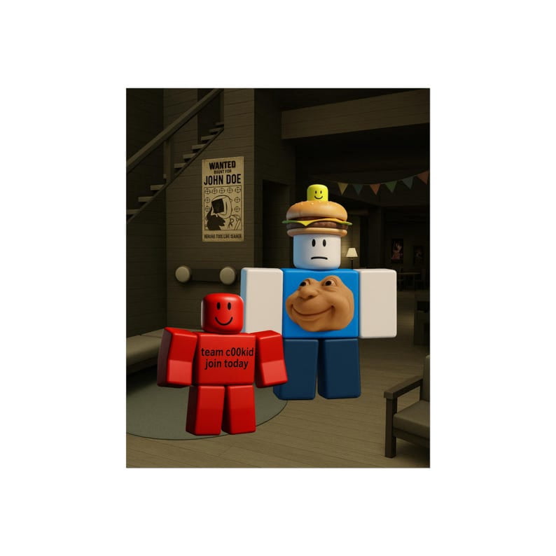 Forsaken Inspired 007n7 and c00lkidd Roblox Character Poster, Gaming ...