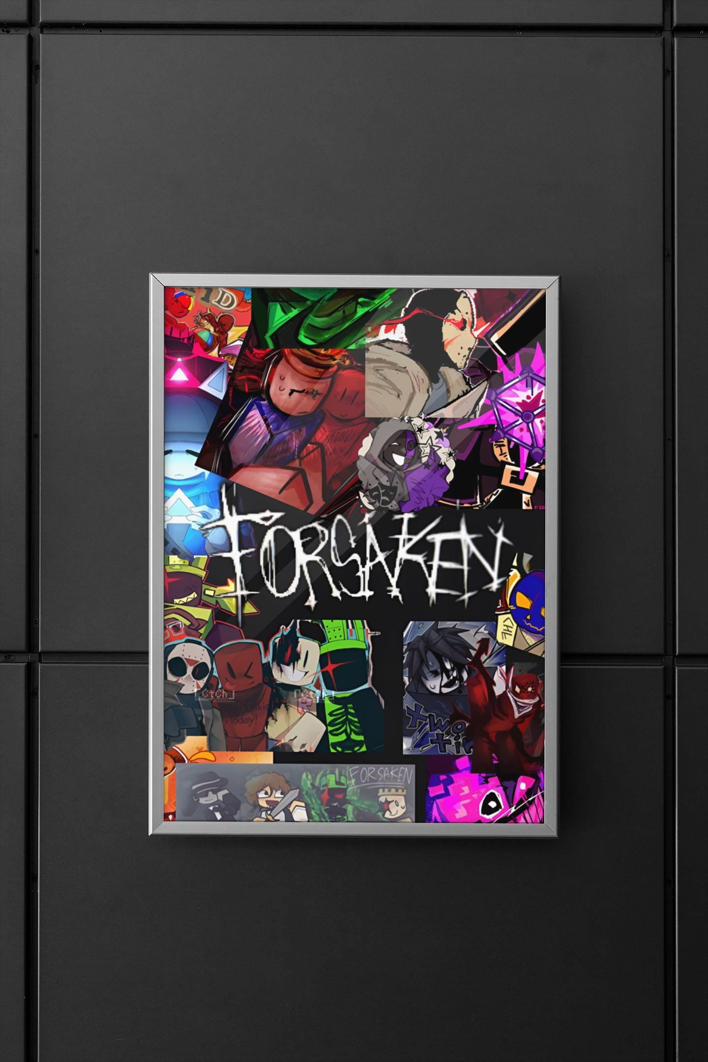 Forsaken Roblox | Forsaken Game Collage Wall Art | Roblox Horror Recall ...