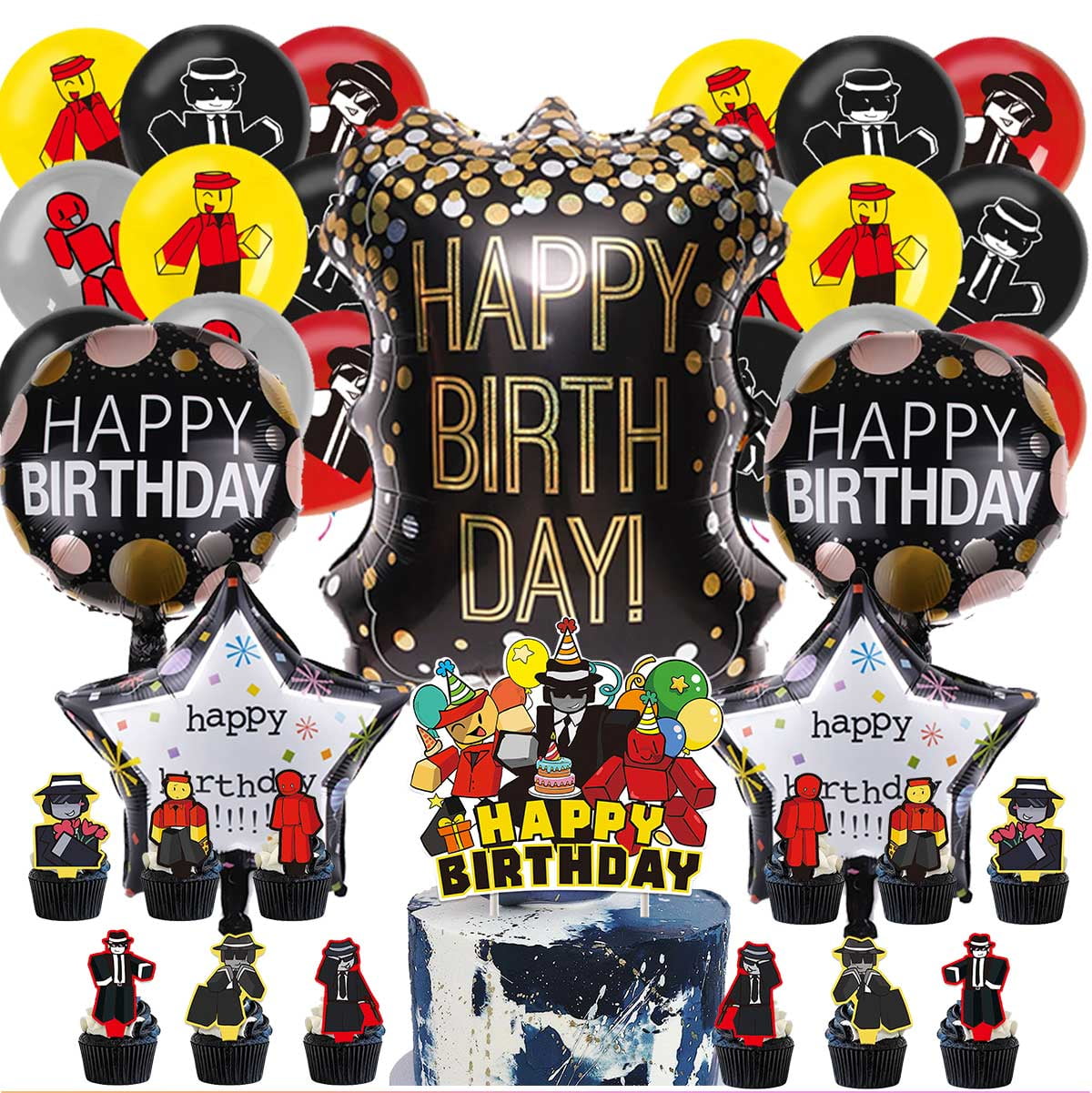 Forsaken chance Balloons Cake Topper Party Supplies Birthday Set ...