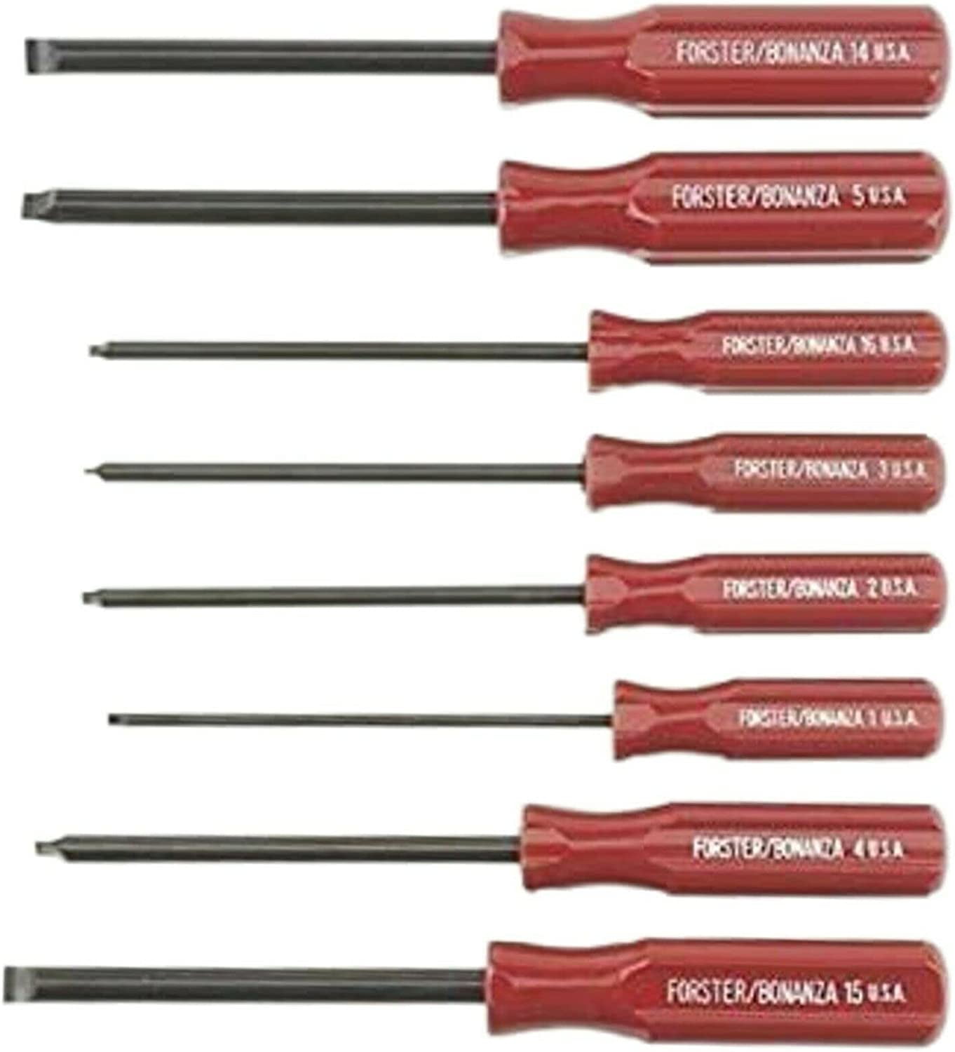 Forster Products 8-Piece Gunsmith Screwdriver Set, Hollow Ground Tips ...