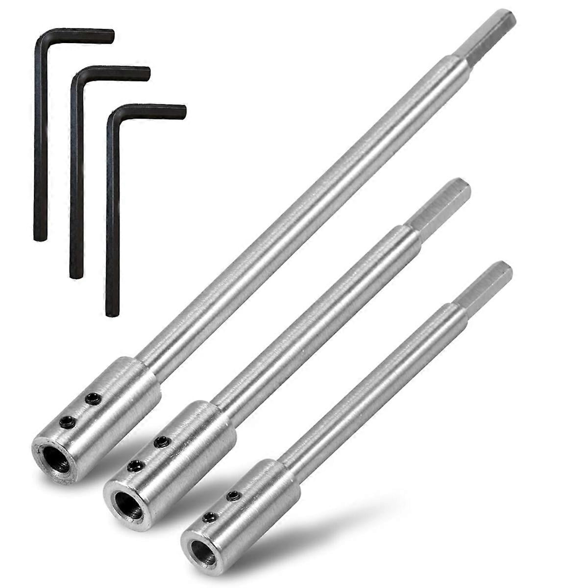 Forstner Bit Extension for 3/8Inch Round Shank, High-Carbon Steel Wood ...