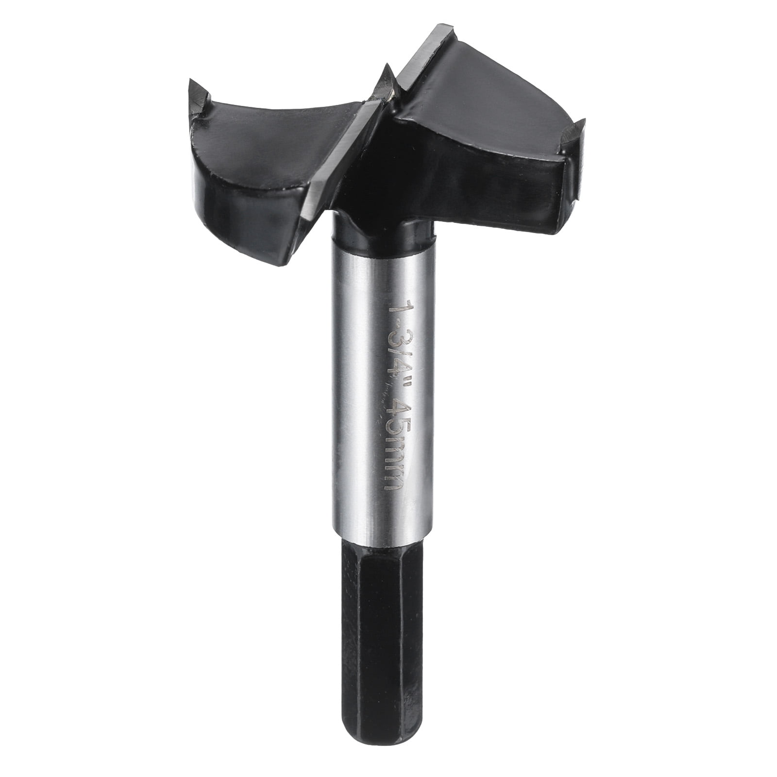 Forstner Drill Bit 1-3/4"(45mm) Tungsten Carbide 3 Teeth Wood Drilling ...