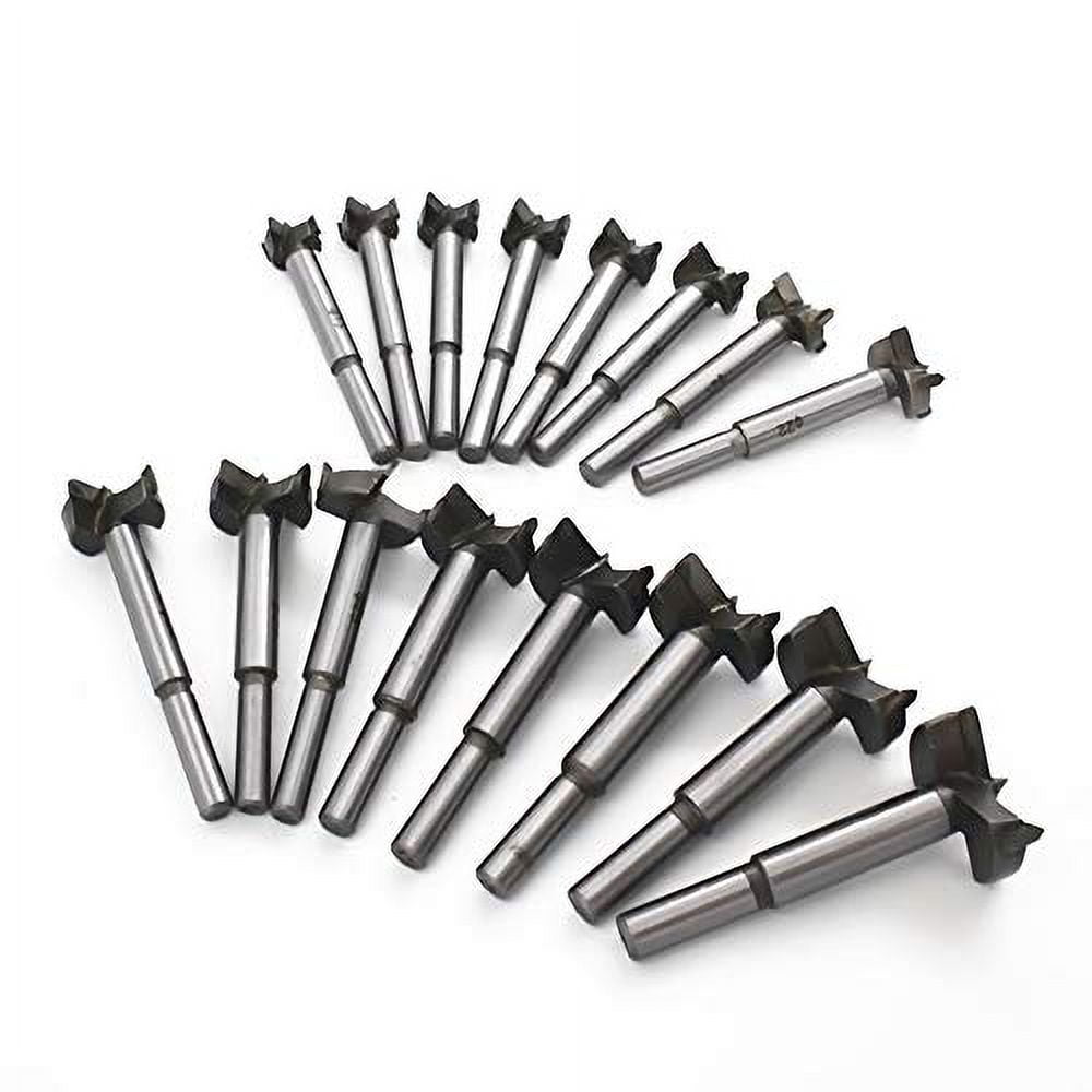 Forstner Drill Bit Set 15-35mm 16 Pcs, Carbide Forstner Bits High Speed ...