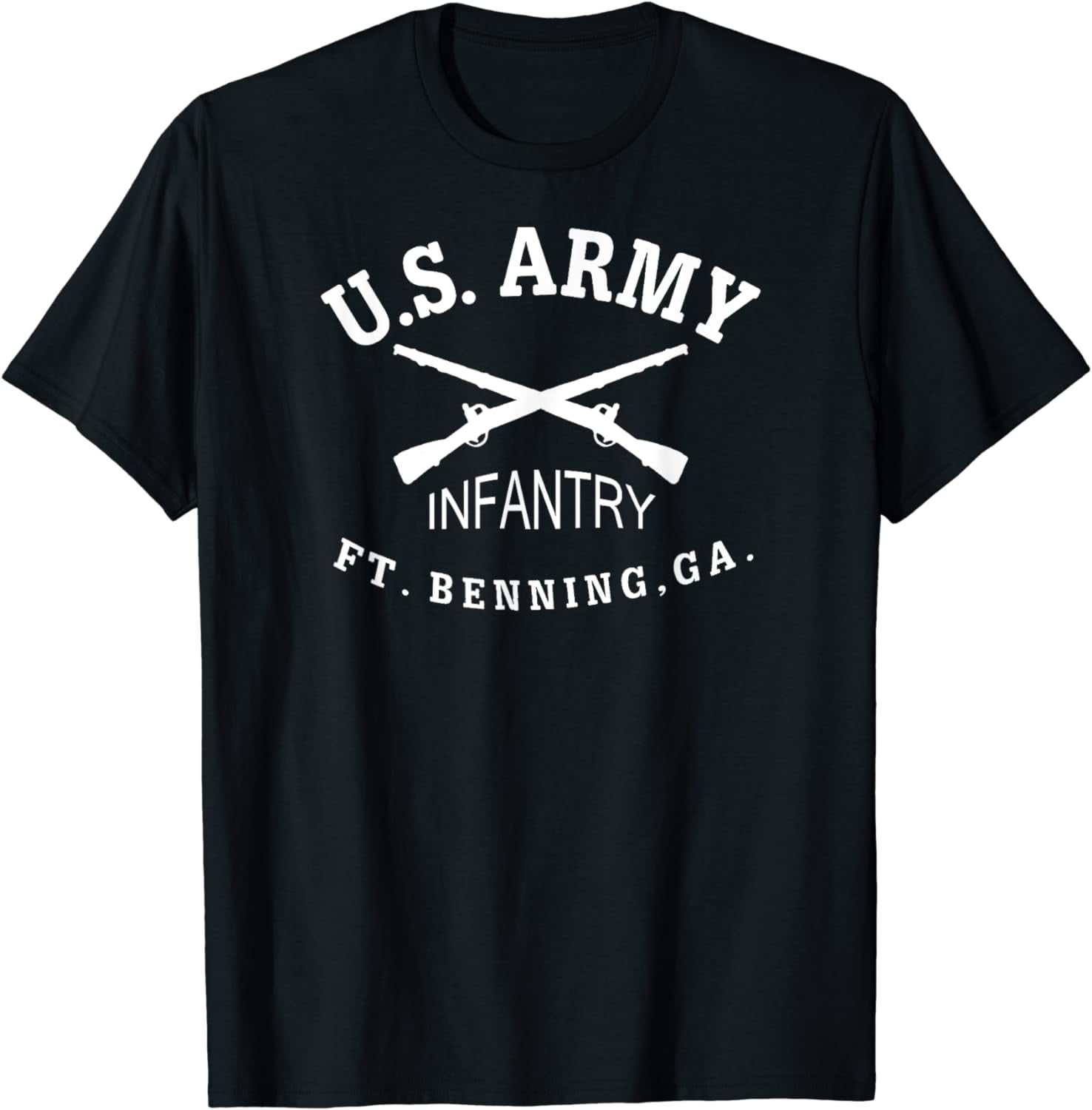 Fort Benning WWII Inspired Vintage Infantry T-Shirt - Walmart.com