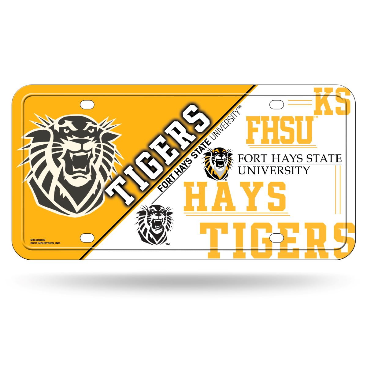 Fort Hays State Tigers 12x6 Metal License Plate Auto Tag - Walmart.com
