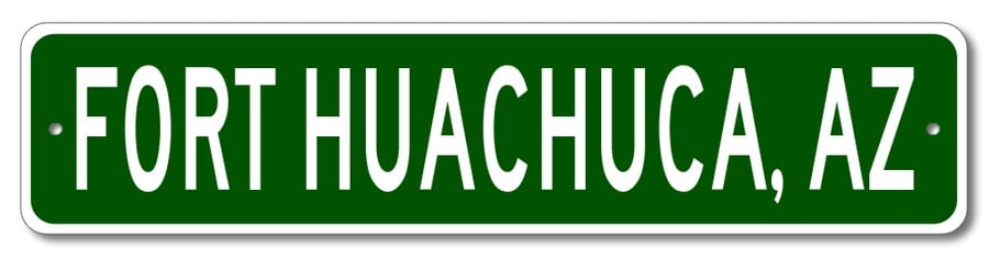 Fort Huachuca Arizona Metal Wall Decor City Limit Sign Size: 4 x 16 ...