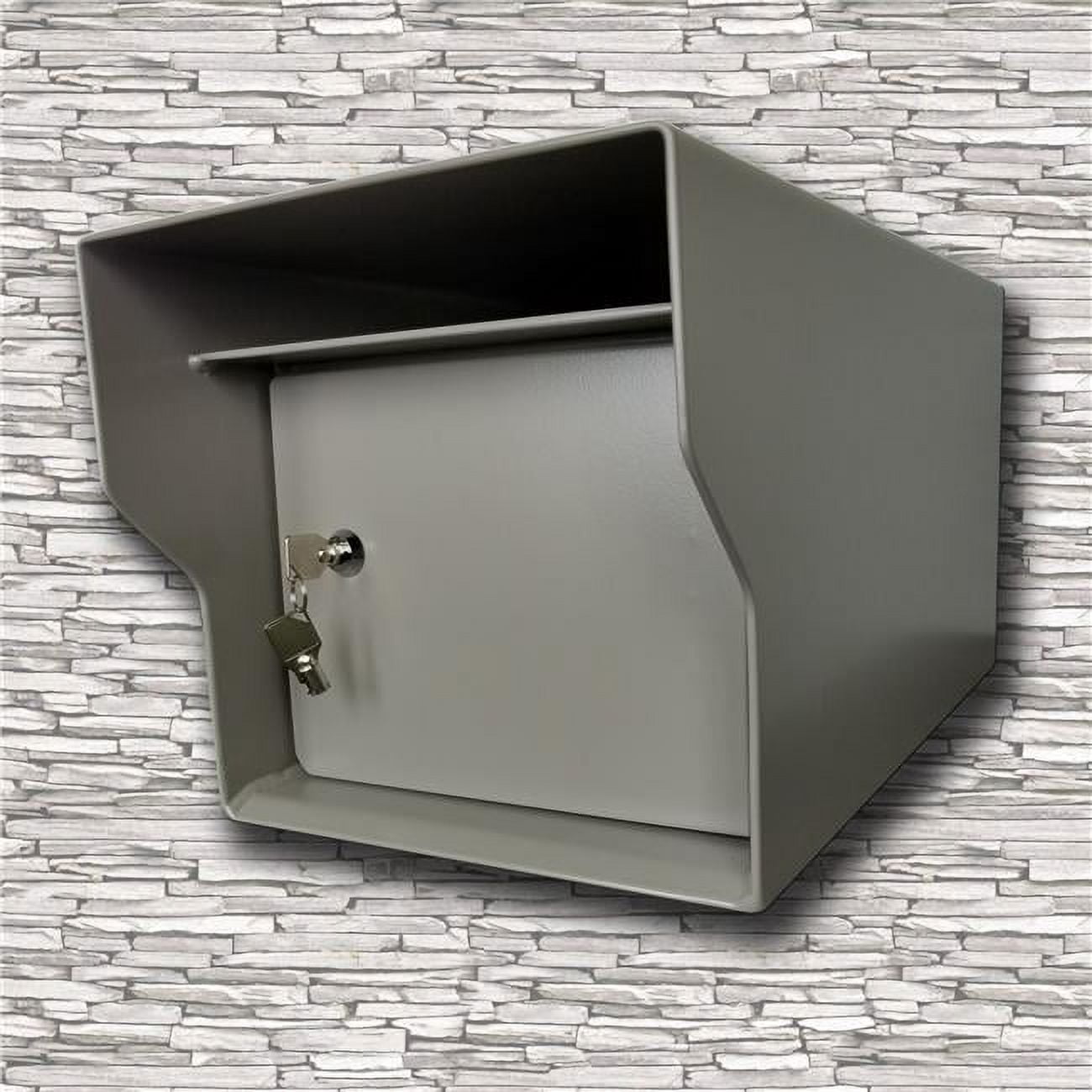 Fort Knox M1-LT G Mailbox- Gray - Walmart.com