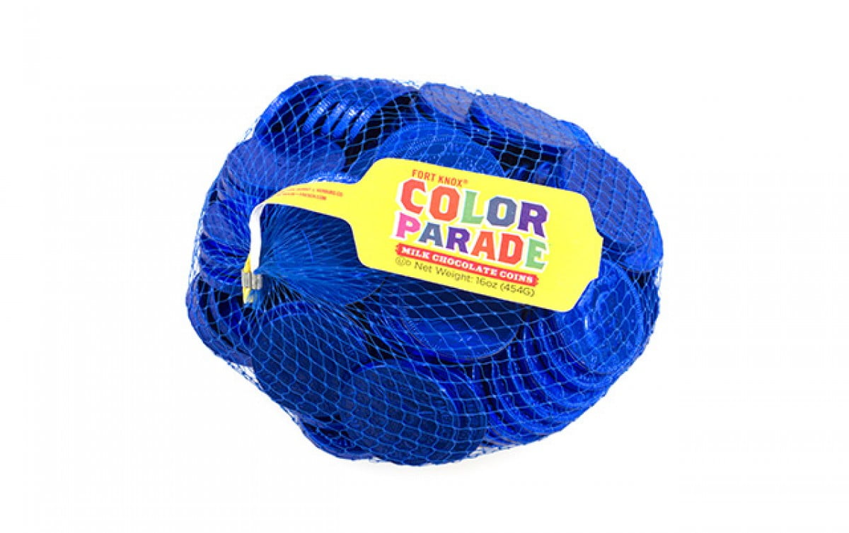 Fort Knox Milk Chocolate 1.5-inch Coins - Blue Foil, 1 LB - Walmart.com