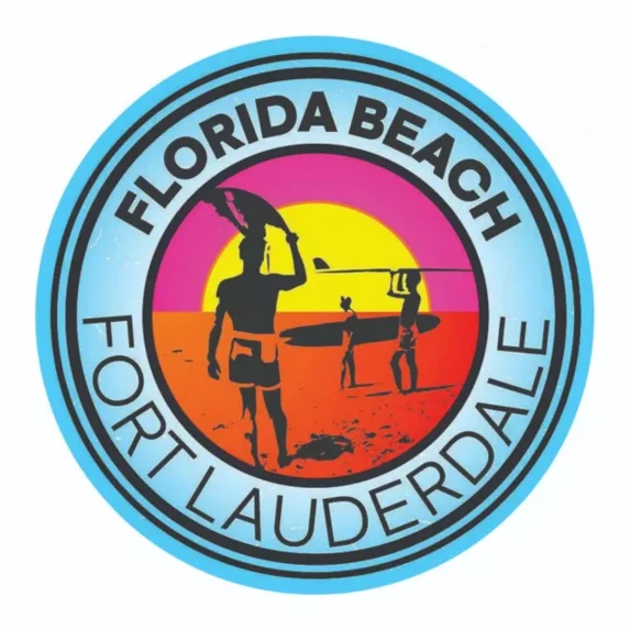 Fort Lauderdale Beach Florida Sticker Phone Decal Water Bottle Stickers ...
