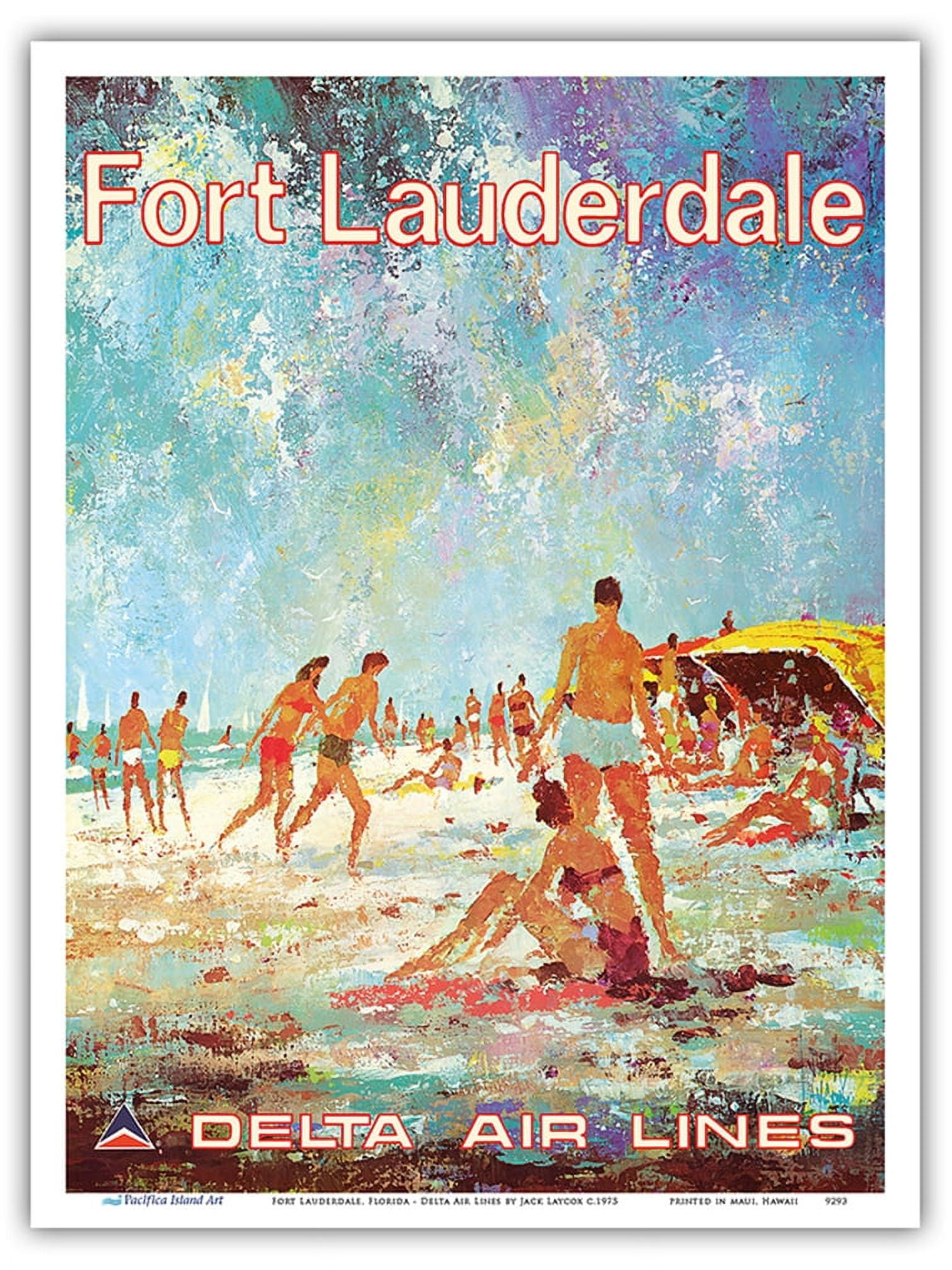 Fort Lauderdale Florida - Delta Air Lines - Vintage Airline Travel ...