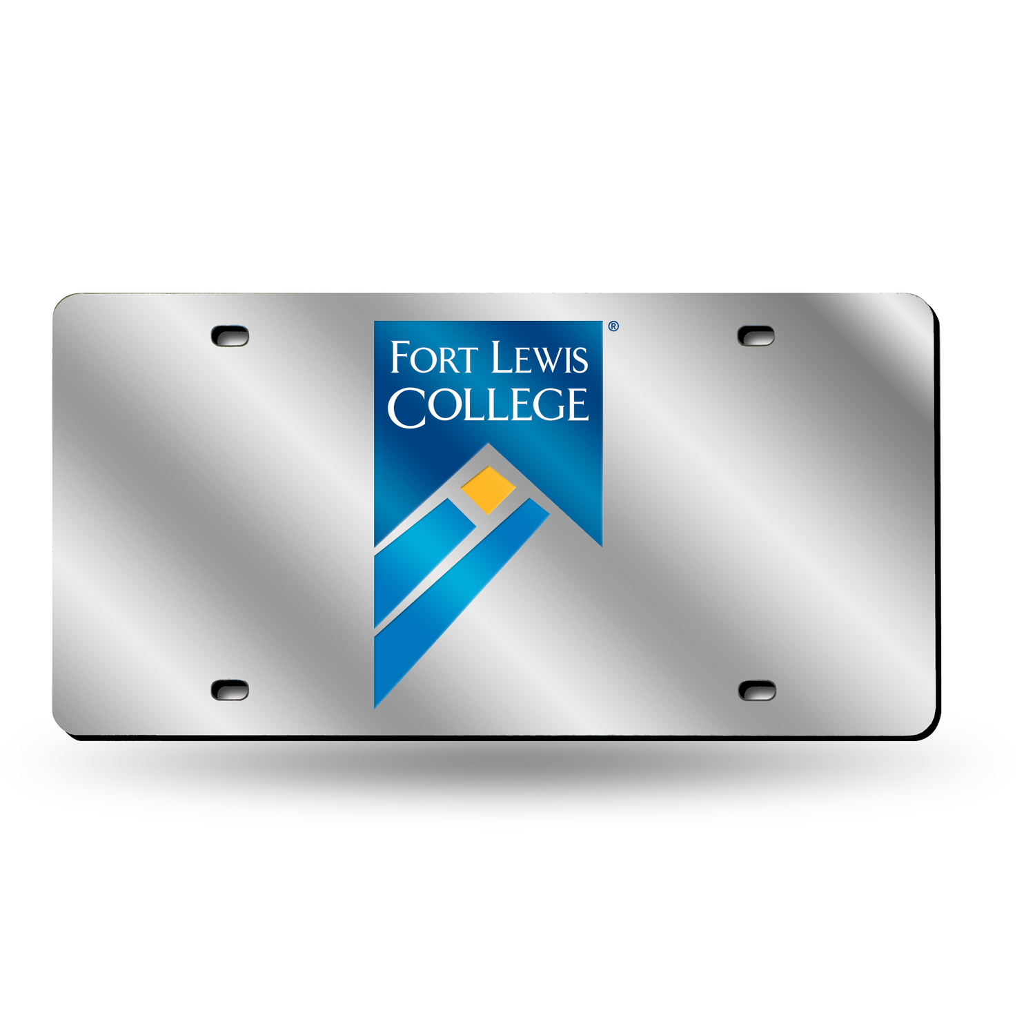 Fort Lewis Skyhawks Mirrored Laser Cut License Plate Laser Tag ...