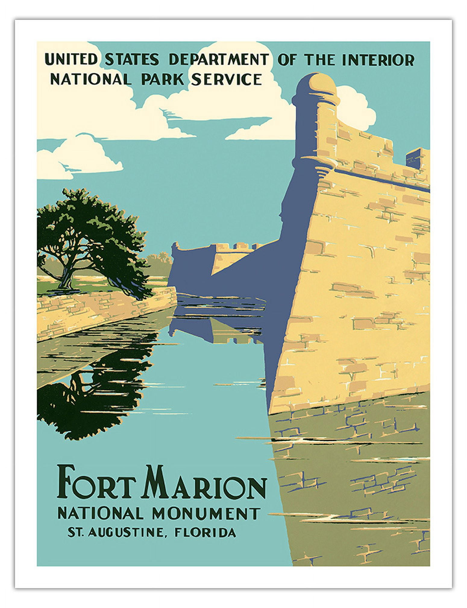 Fort Marion National Monument - St. Augustine Florida - Vintage Travel ...