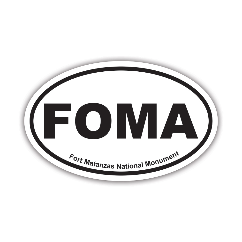 Fort Matanzas National Monument FOMA Oval Sticker Decal - Self Adhesive ...