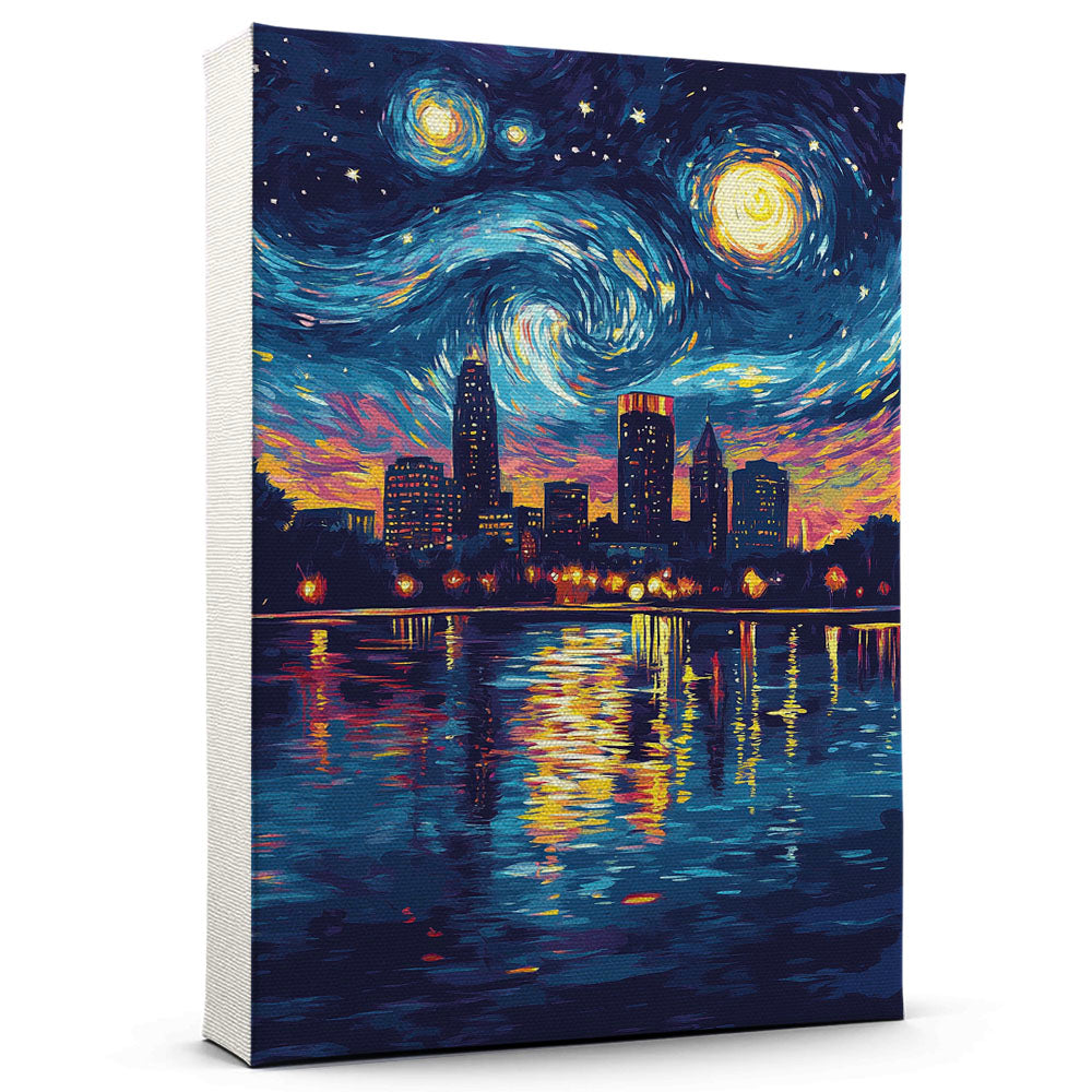 Fort Mill Travel Starry Night Canvas Print, South Carolina Canvas Wall ...