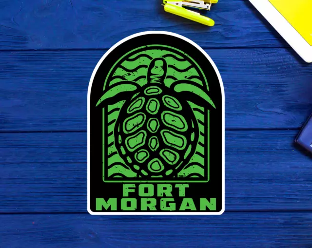Fort Morgan Alabama Sea Turtle Al Sticker Phone Decal Water Bottle ...