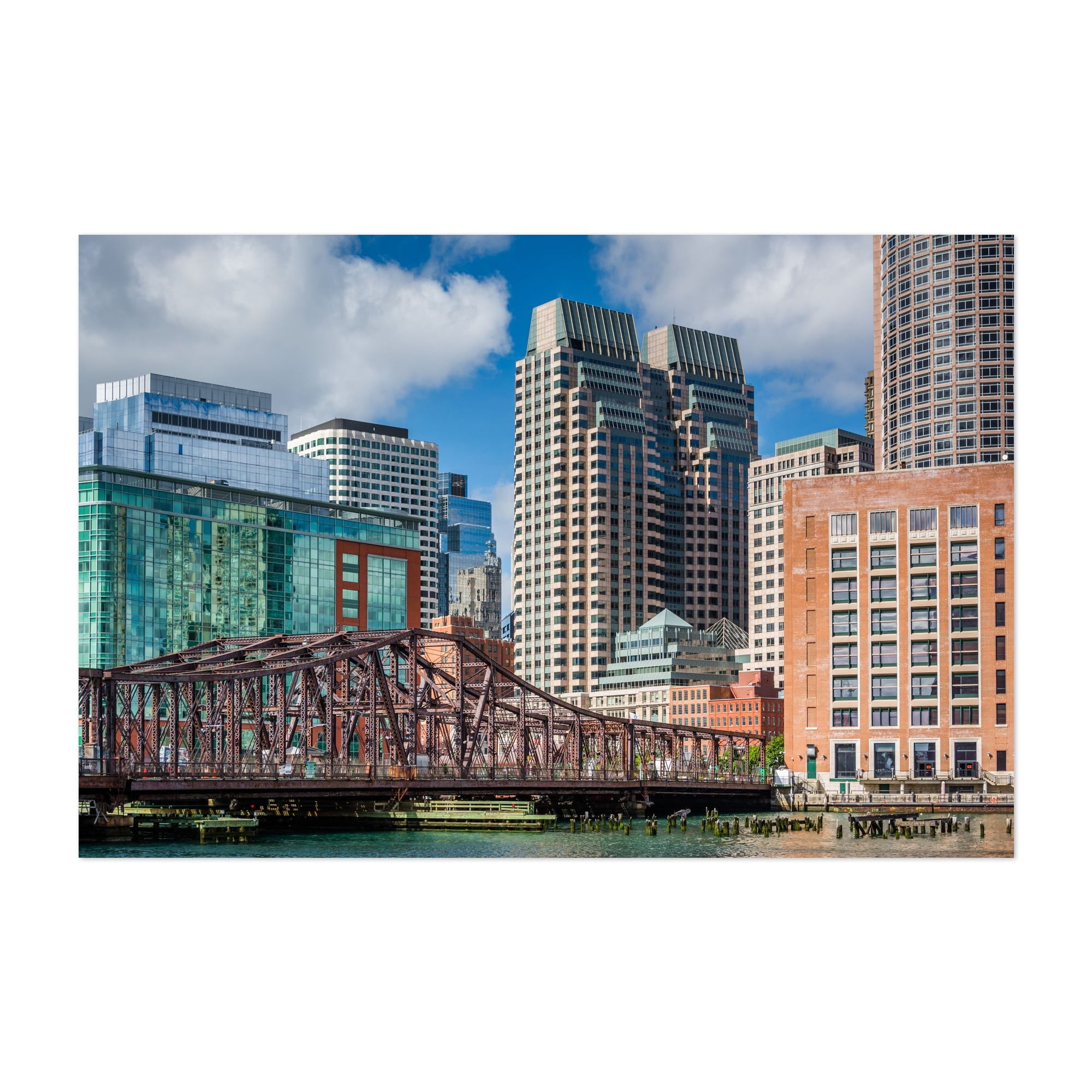 Fort Point Channel - Boston Massachusetts Photography Cityscape Bridge ...