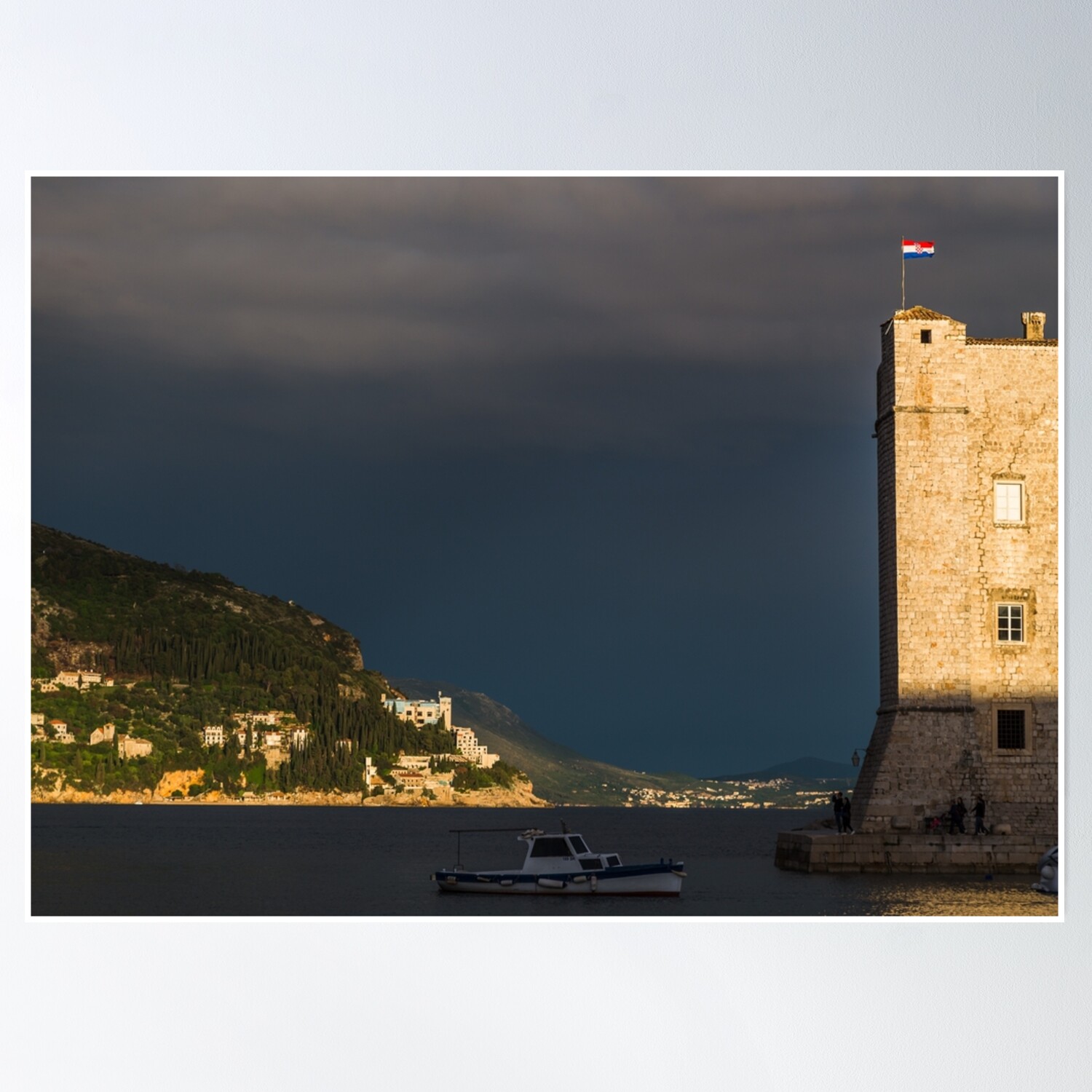 Fort St Ivana In Dubrovnik Poster Wall Art, Modern Wall Decor, 16x24 ...
