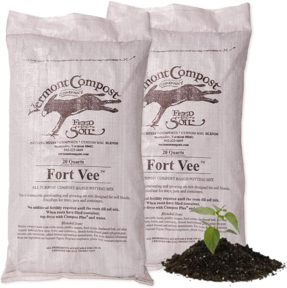 Fort Vee - Organic Potting Soil Mix | High-Nutrient Compost-Based ...