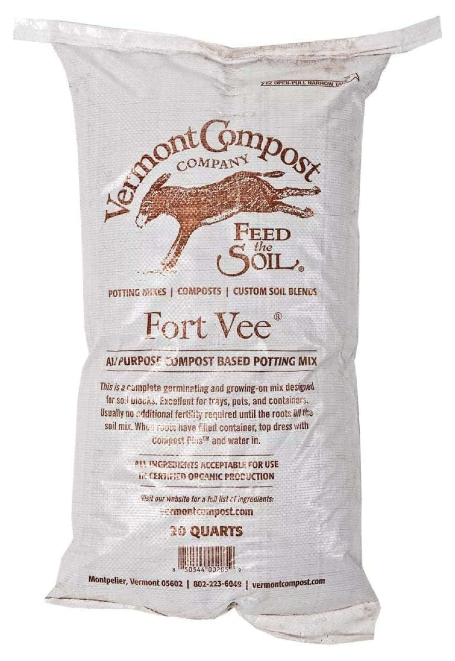 Fort Vee - Organic Potting Soil Mix | High-Nutrient Compost-Based ...