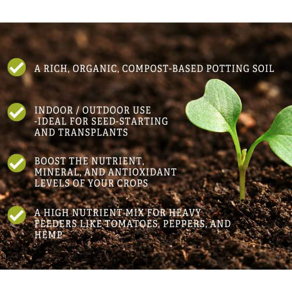 Fort Vee - Organic Potting Soil Mix | High-Nutrient Compost-Based ...