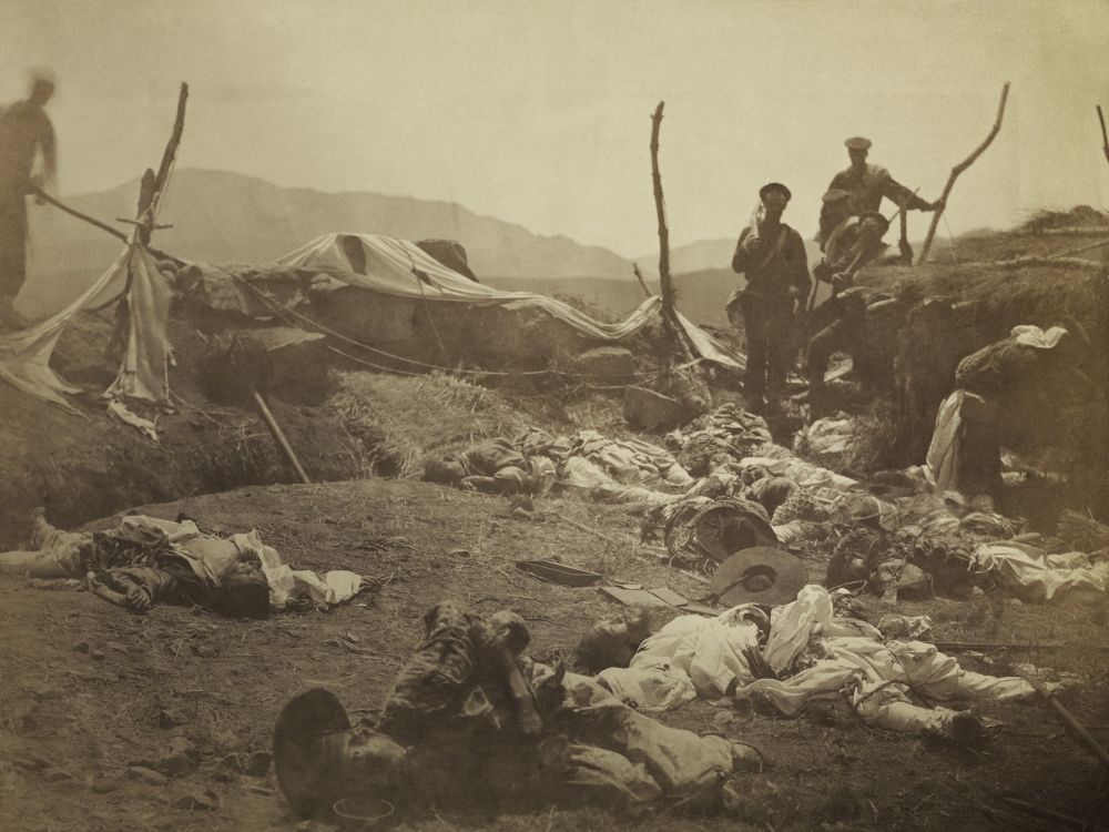 Fort With Dead Korean Soldiers After Capture By Us Sailors And Marines ...