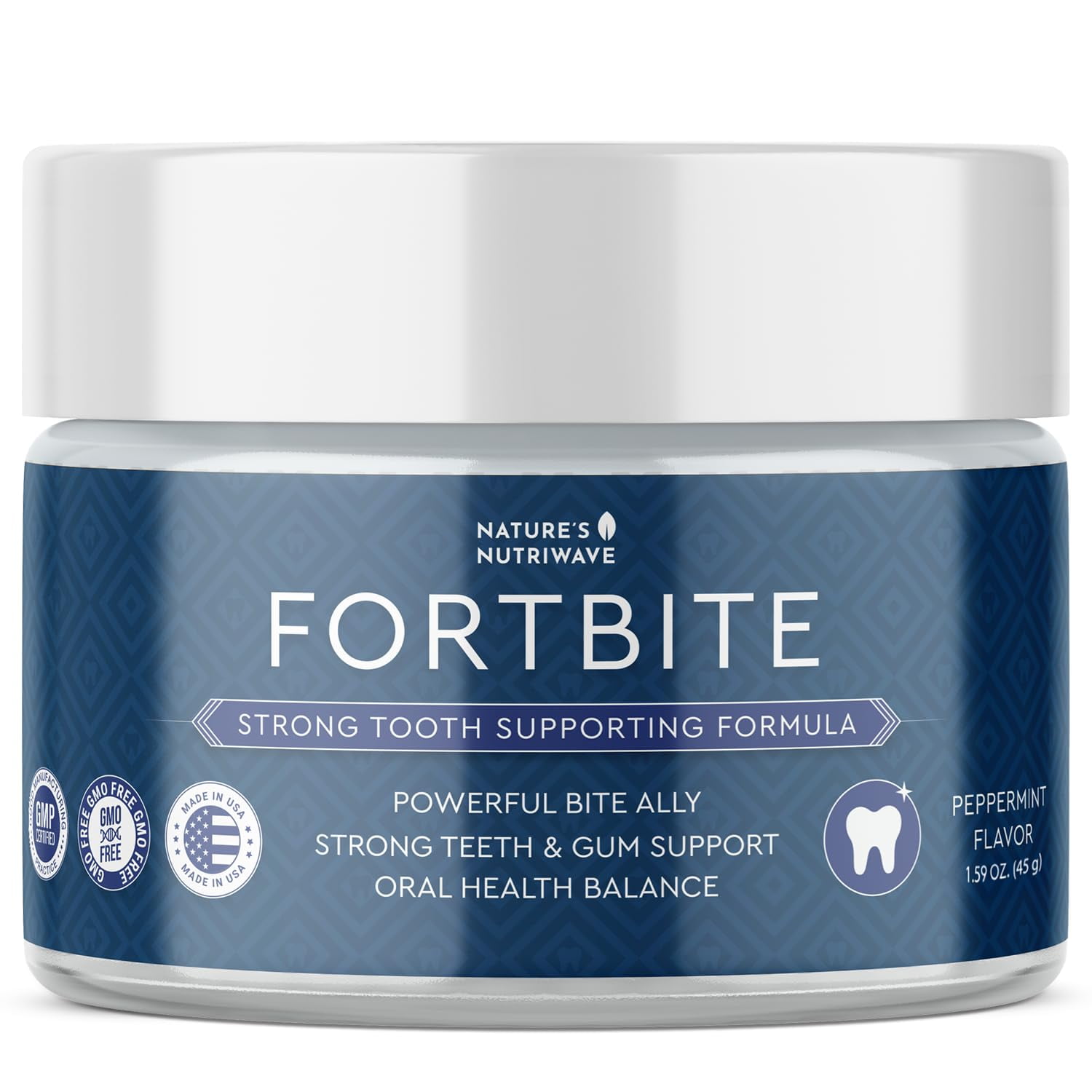 FortBite - Natural Tooth OIF8 Powder with Kaolin Clay, Bentonite Clay ...