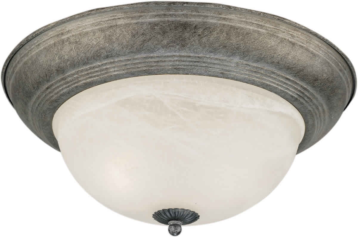 Forte Lighting 2129-02 Flushmount Ceiling Fixture - River Rock ...