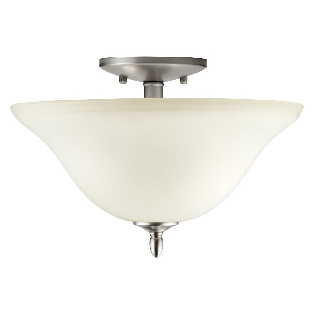 Forte Lighting 2241-02 2 Light 13" Wide Semi-Flush Bowl Ceiling Fixture ...