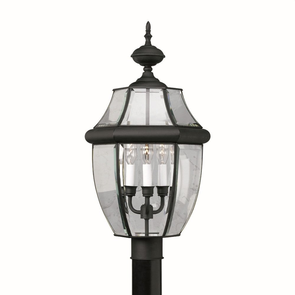 Forte Lighting Cambridge Exterior Lamps - 3 Light Outdoor Post Lantern ...