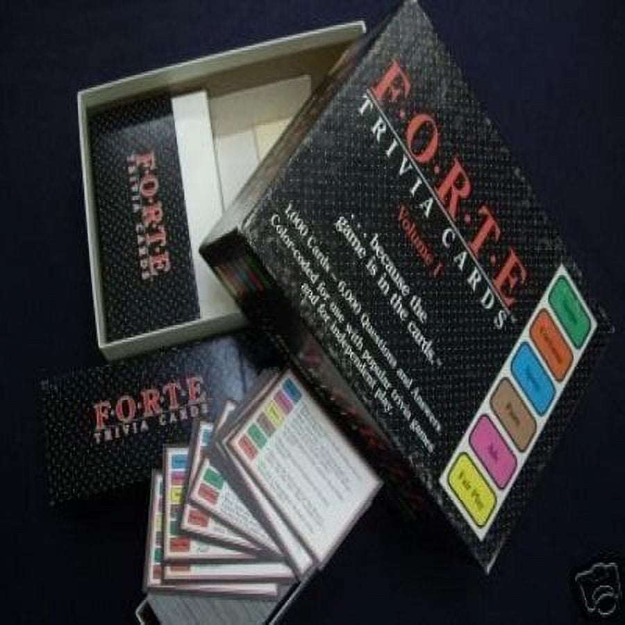 Forte Trivia Card game, Vol 1: 6,000 Questions & Answers - Walmart.com