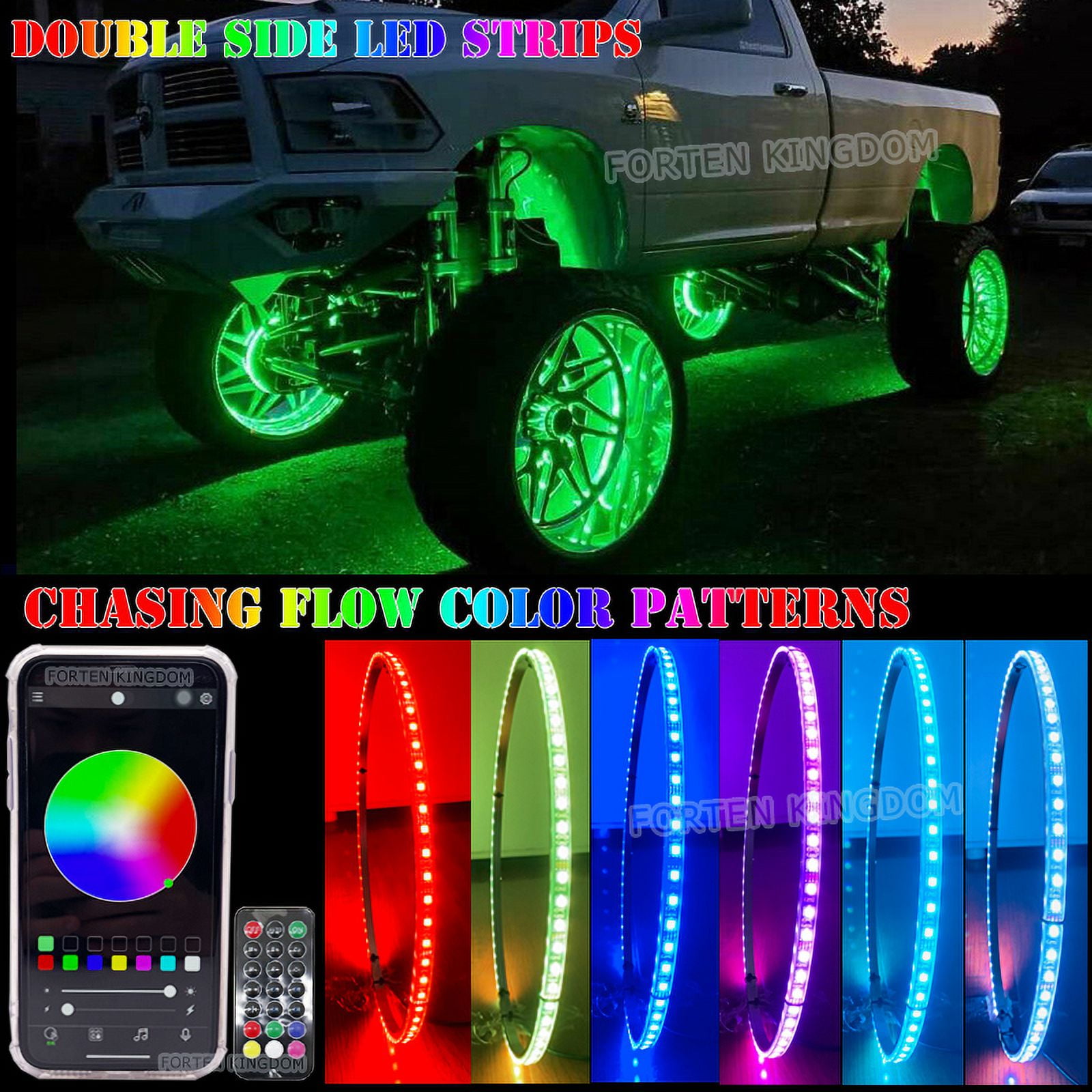 Forten Kingdom 17" Dream Chasing Color Light Flow Double Sides ...