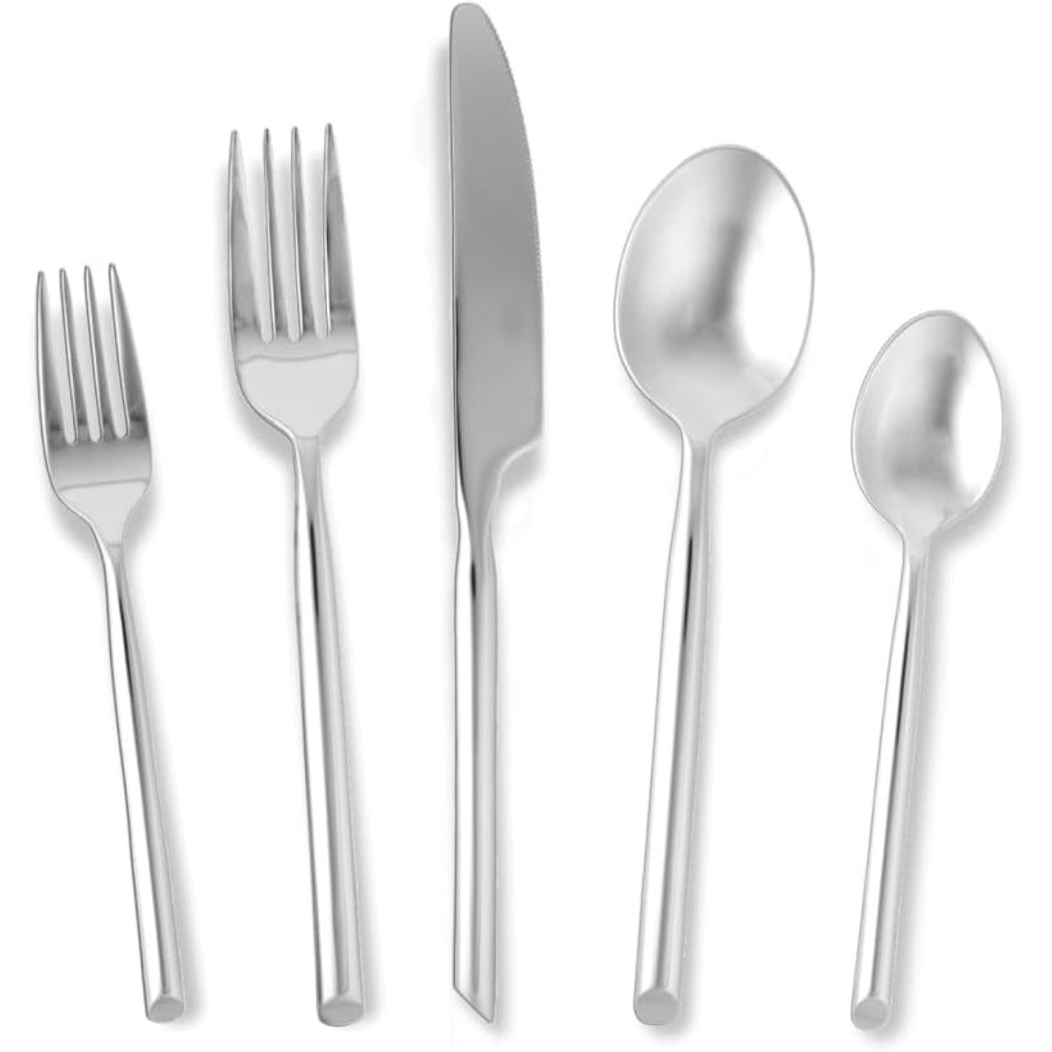 Fortessa Capri Stainless Steel Flatware Set, 20-Piece - Walmart.com