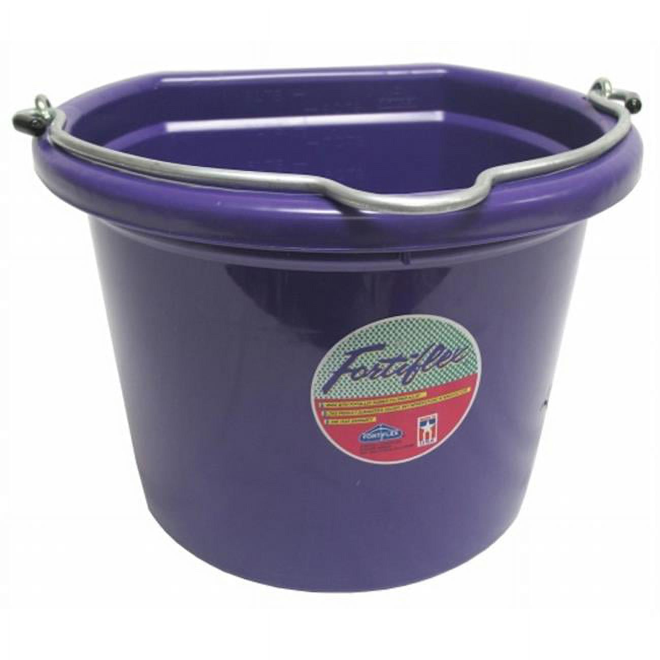 Fortex Industries Inc Flatback Bucket- Purple 8 Quart - FB-108 PURPLE ...
