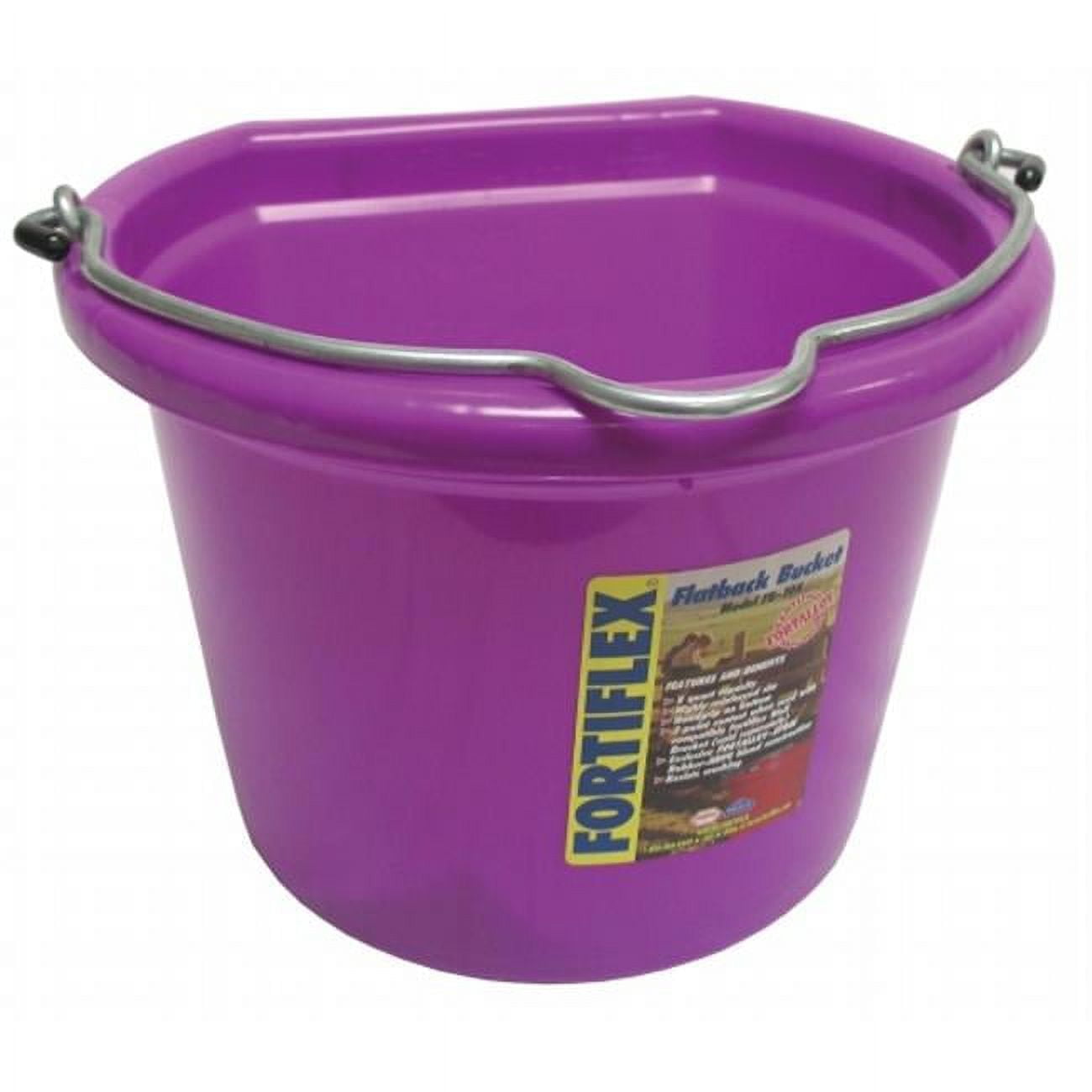 Fortex Industries Inc Flatback Bucket- Violet 8 Quart - FB-108 VIOLET ...