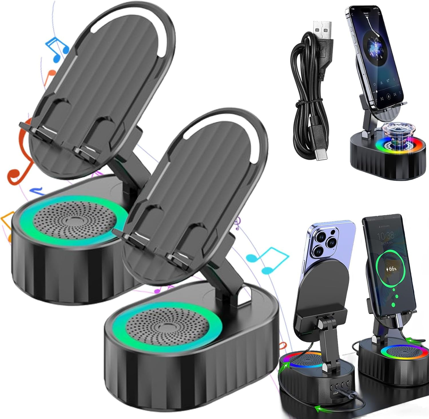 Forthonward Induction Speaker, 2025 Upgraded Wireless Induction Audio ...