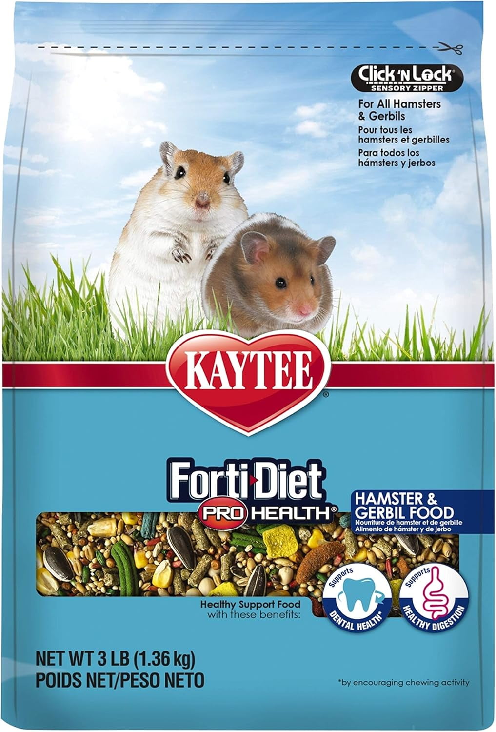 Forti-Diet Pro Health Pet Hamster & Gerbil Food, 3 Pound - Walmart.com