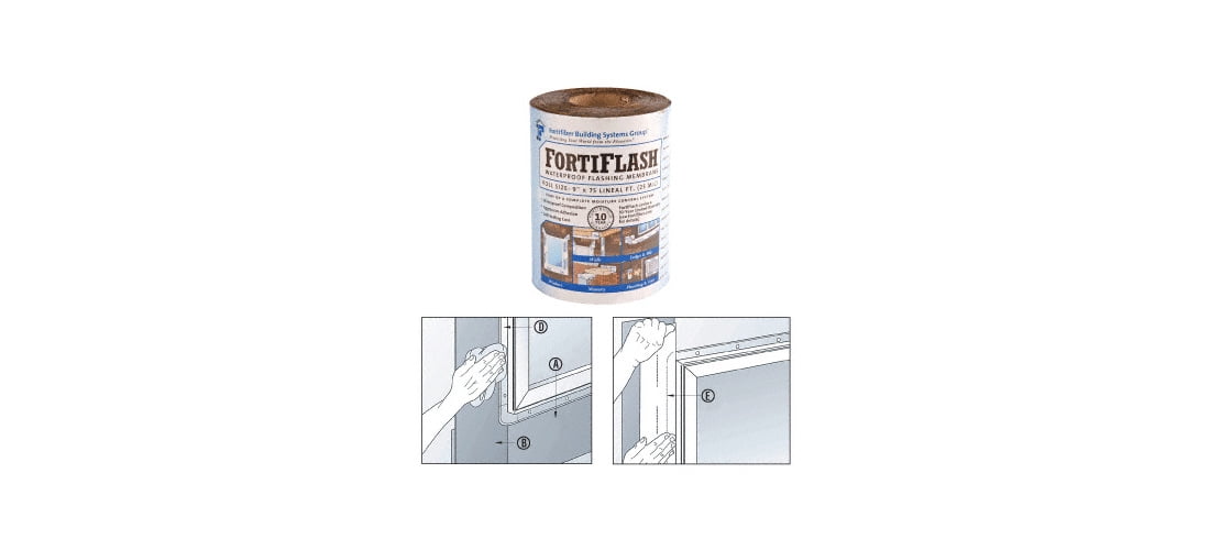 FortiFlash M705030 25 mil 9" x 75 ft Fortifiber Waterproof Flashing75 ...