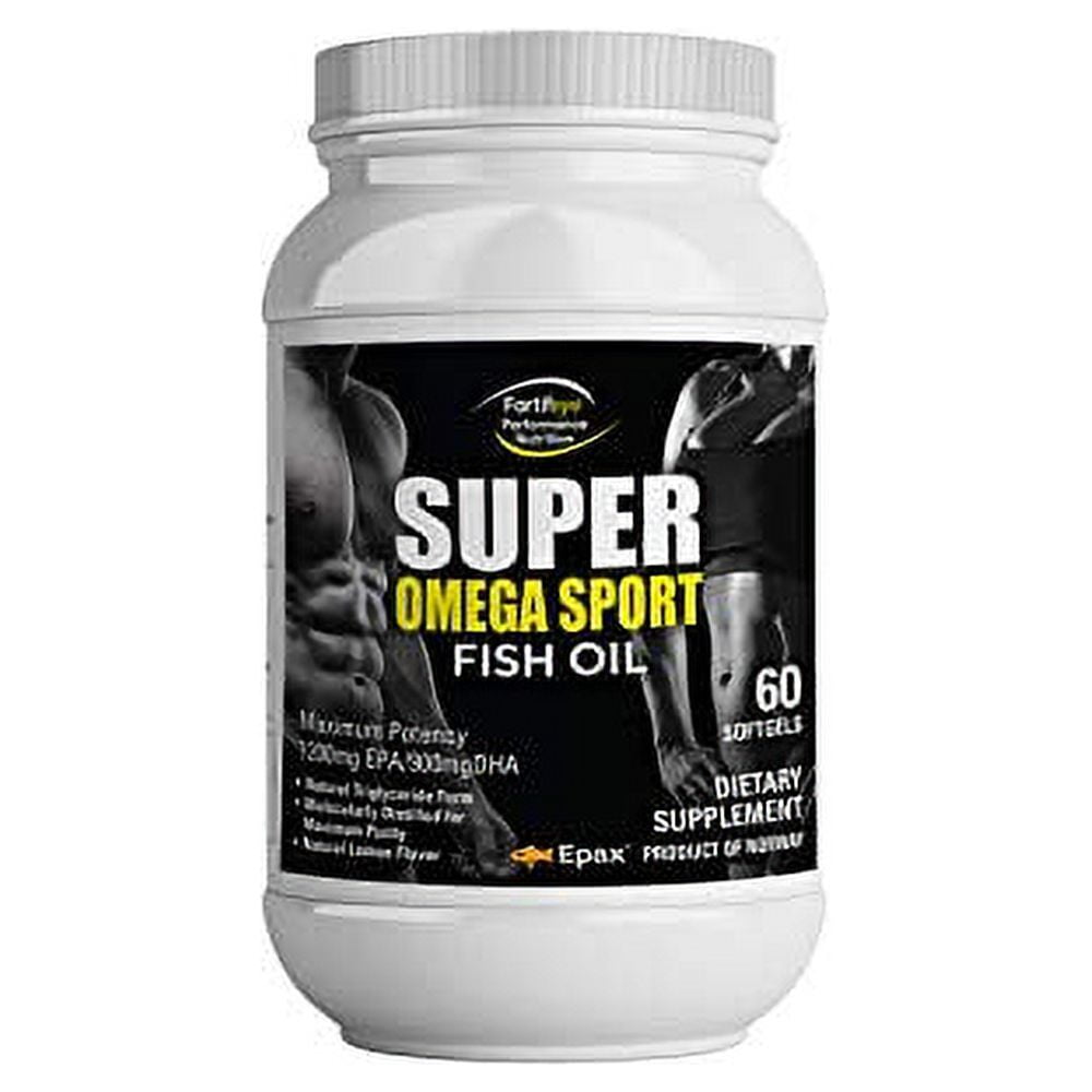 Fortifeye Vitamins Super Omega-3 Sport Fish Oil, Lemon Flavor, Natural ...