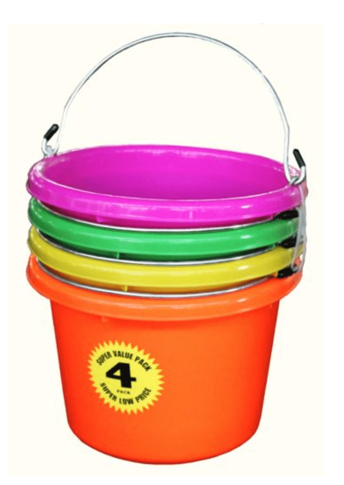 Fortiflex 1304897CTH Multi-Purpose Plastic Bucket, 2 gal. Capacity ...