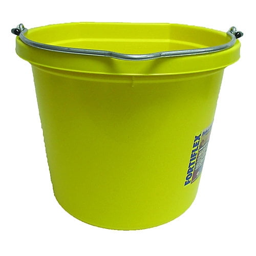 Fortiflex Flatback Bucket 20 Quart Mellow Yellow - Walmart.com