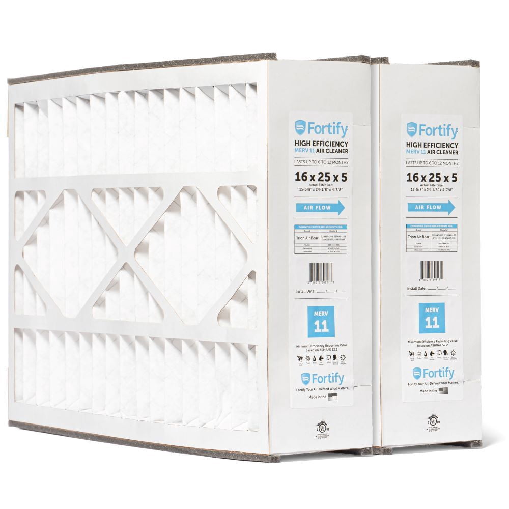 Fortify 16x25x5 MERV 11 Replacement for Trion Air Bear, Skuttle ...