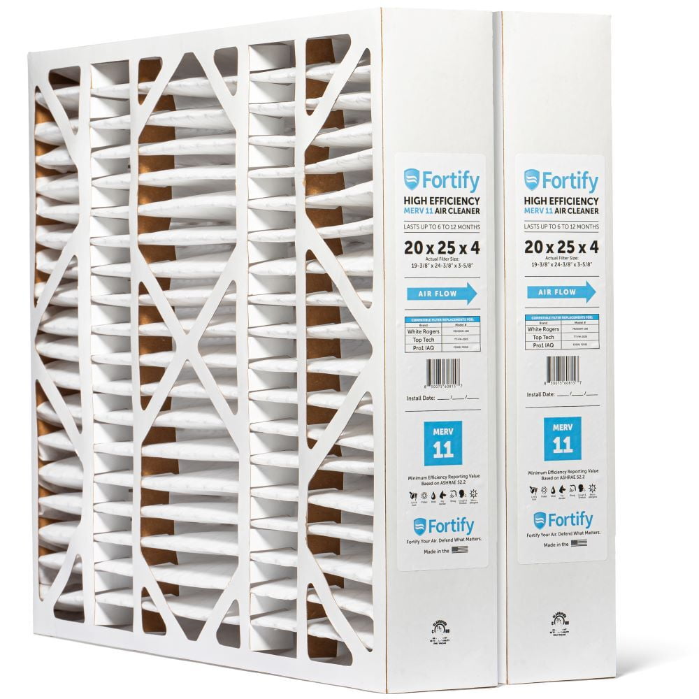 Fortify 20x25x4 MERV 11 Replacement for TopTech TT-FM-2025, White ...