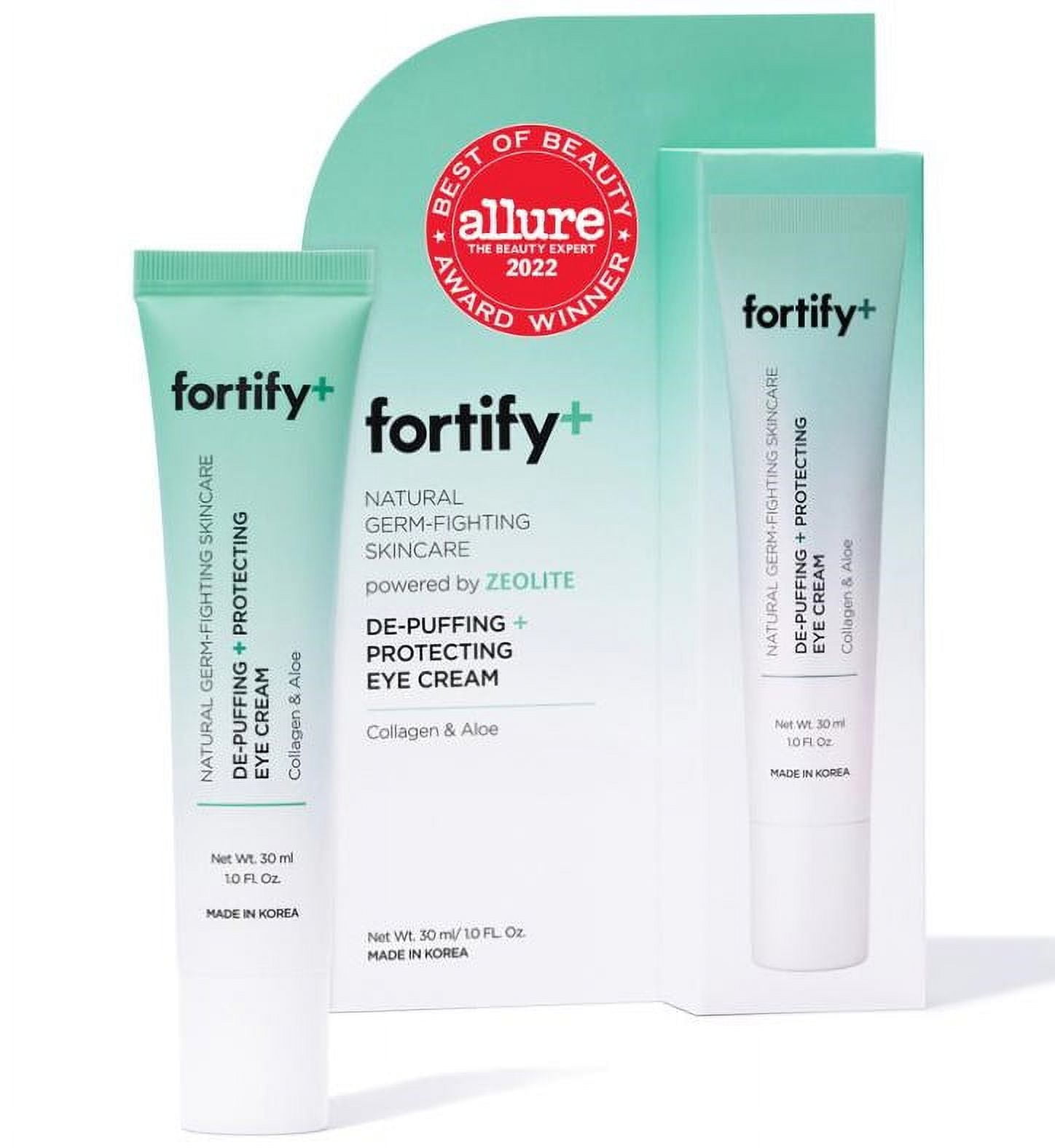 Fortify Skincare De-Puffing Eye Cream - Hydrating + Protecting - For ...