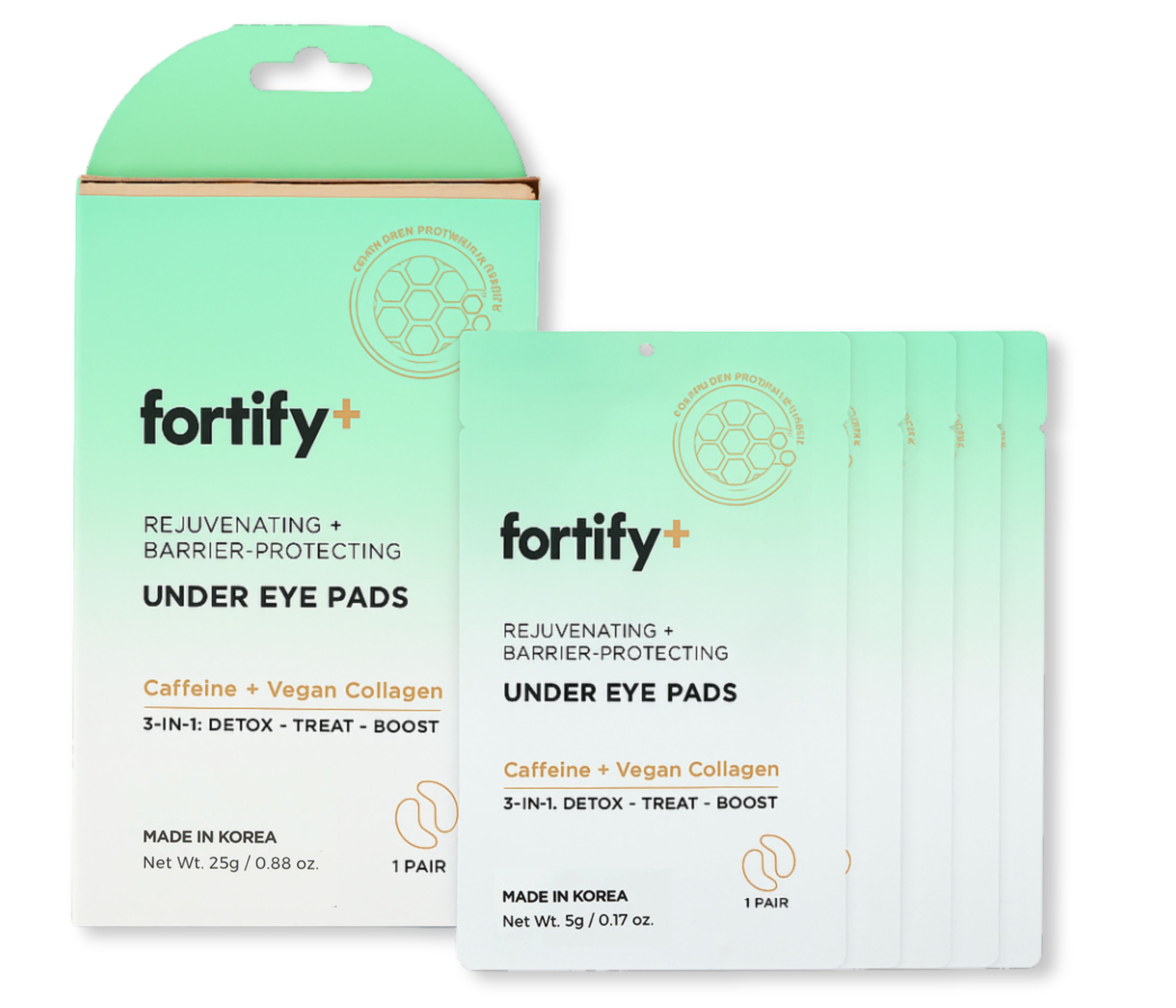 Fortify Skincare De-Puffing Under Eye Pads - Rejuvenating + Protecting ...