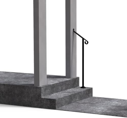 Fortin Ironworks Wrought Iron DIY Handrail - Door #1-14" Wall & Floor ...