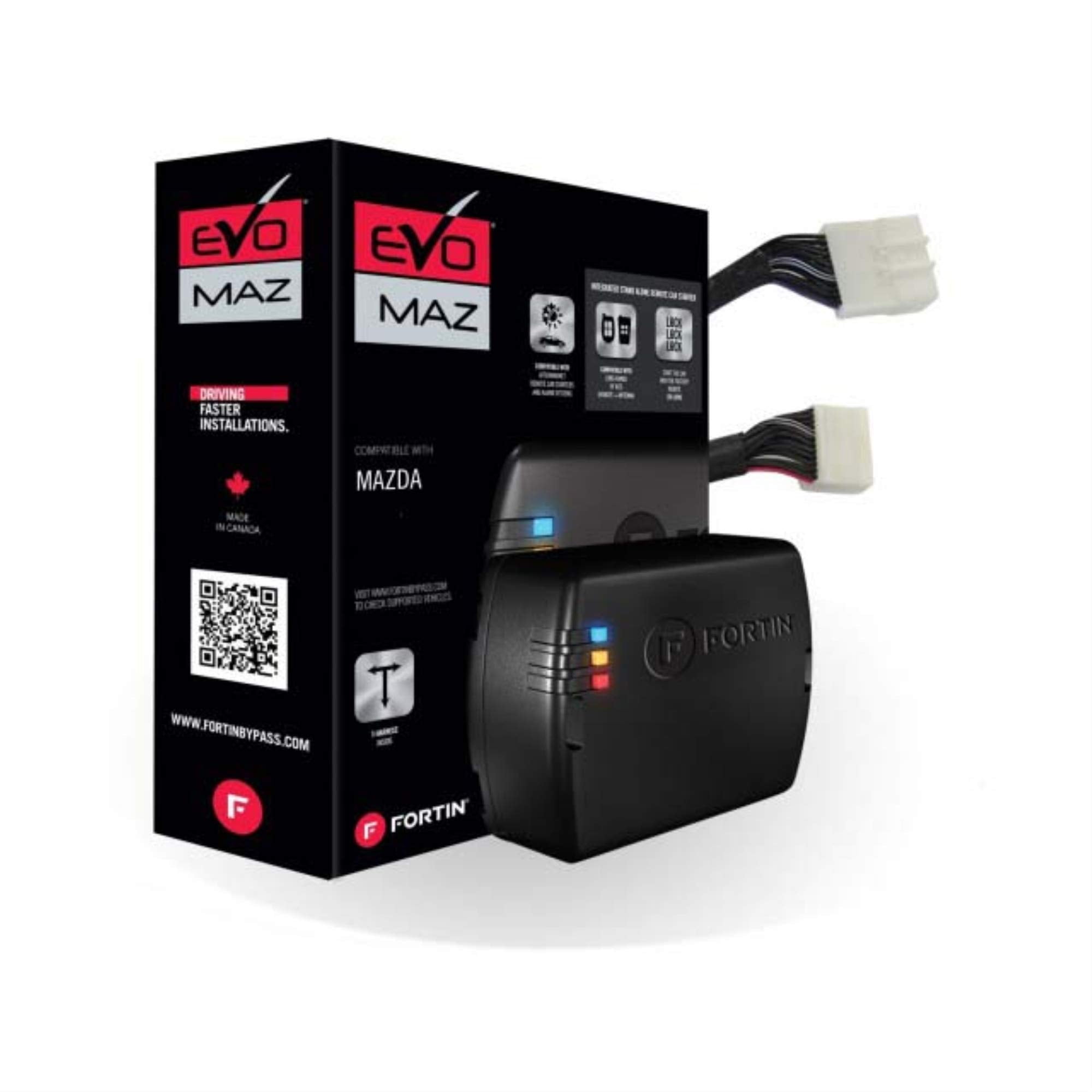 Fortin Remote Start Module & T-Harness Combo for 2013+ Mazda Push-To ...