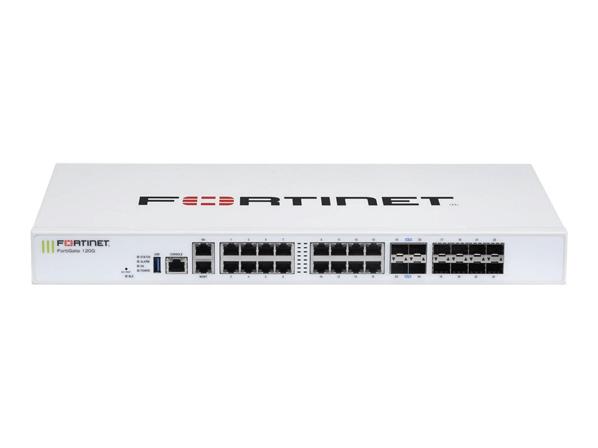 Fortinet FortiGate 120G - Security appliance - 10GbE - Bluetooth - side ...