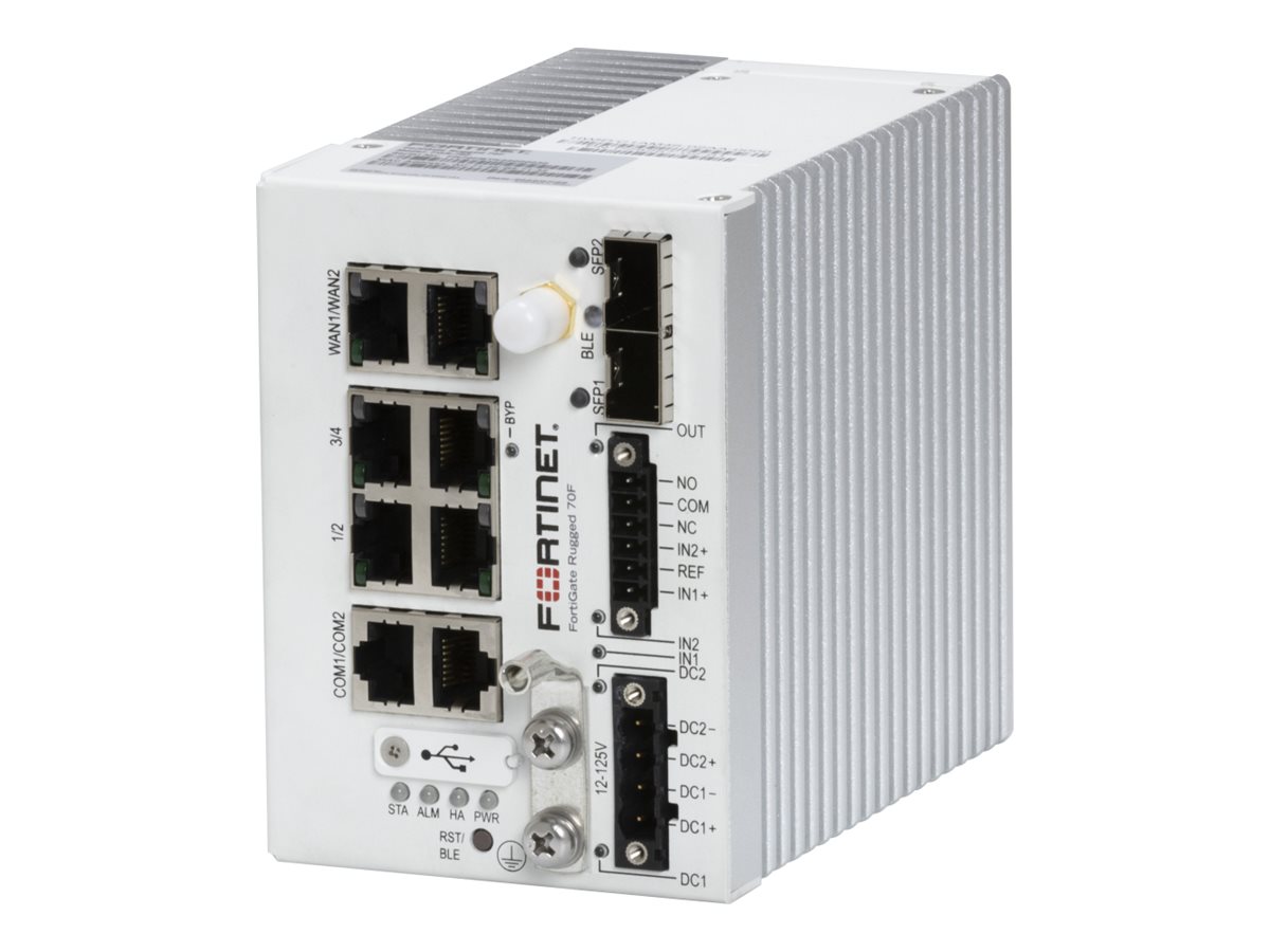 Fortinet FortiGate Rugged 70F - Security appliance - 1GbE - rail ...